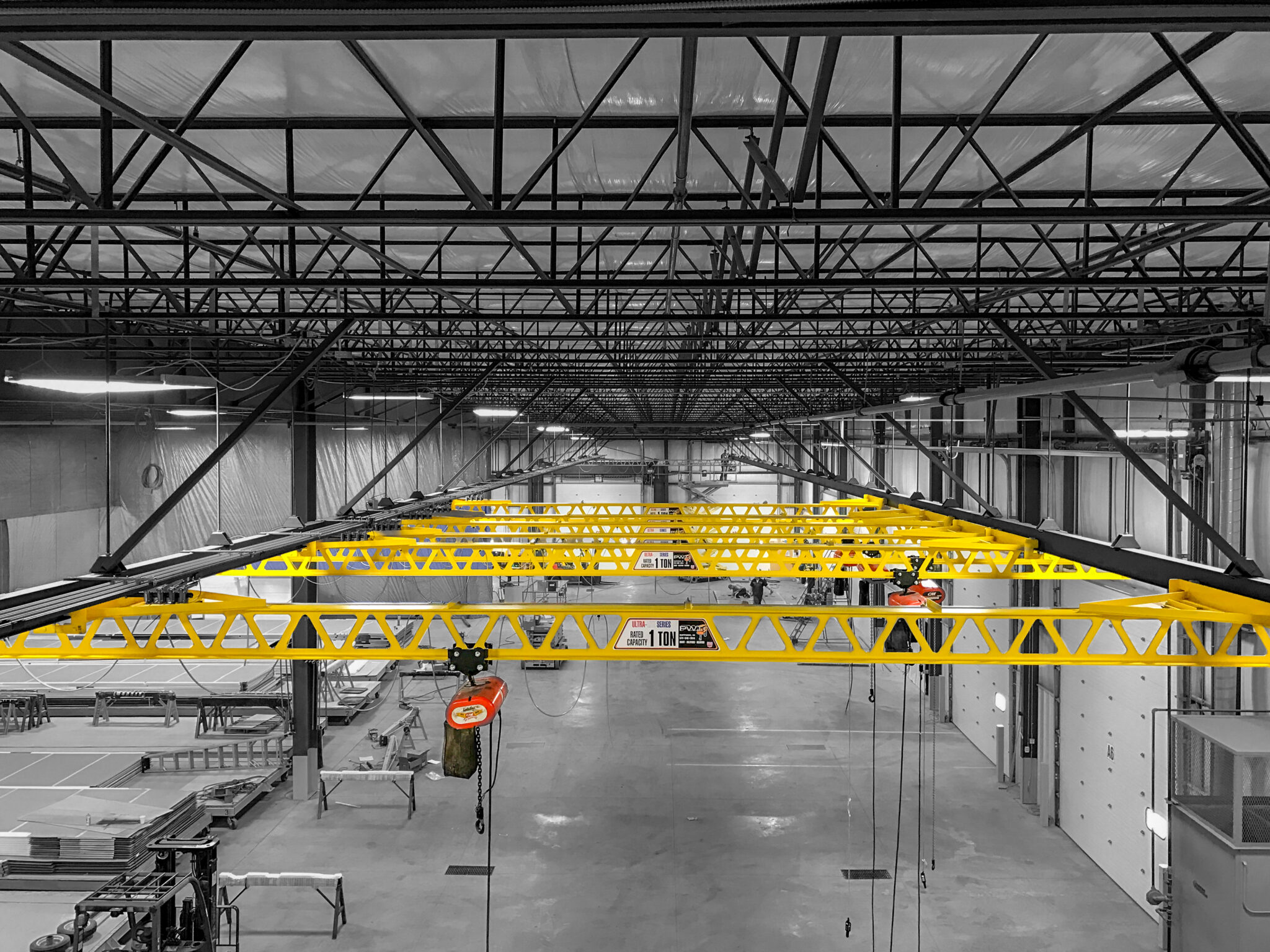 UltraLite Ceiling Mounted Bridge Cranes | PWI