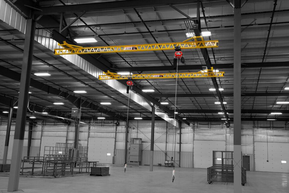 UltraLite Ceiling Mounted Bridge Cranes | PWI