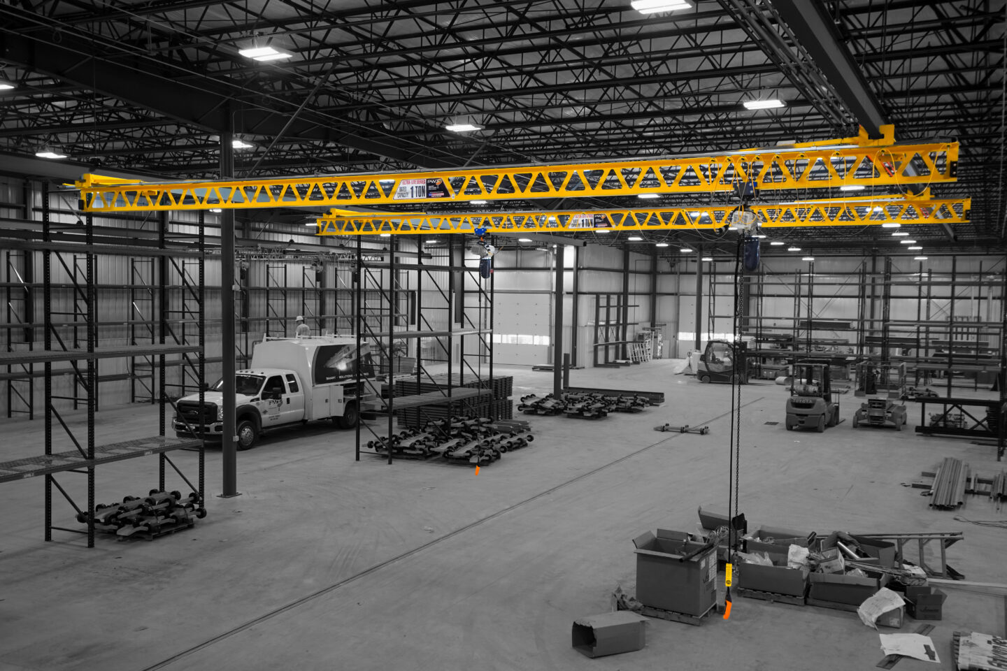 UltraLite Ceiling Mounted Bridge Cranes | PWI