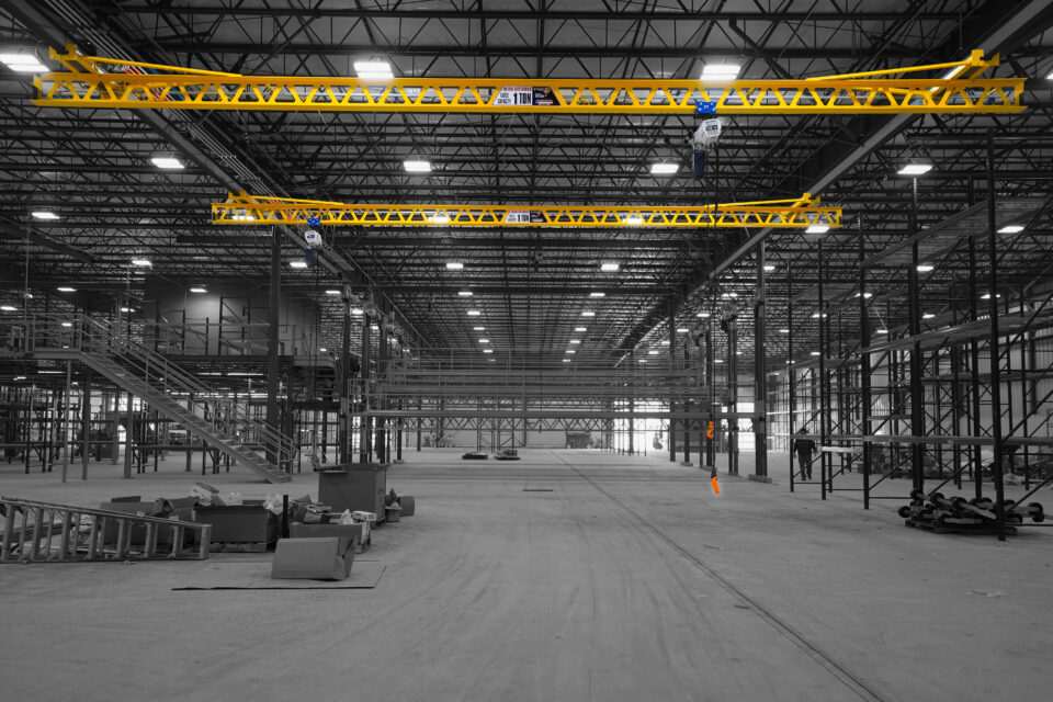 UltraLite Ceiling Mounted Bridge Cranes | PWI
